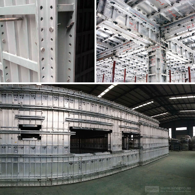 Full aluminum formwork systems Aluminum shutters Wall formwork,slab ...