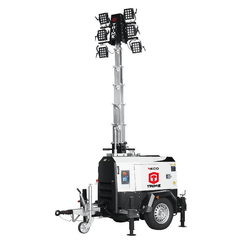 Outdoor LED Tower lights X-ECO 6*150W with hydraulic mast site ...