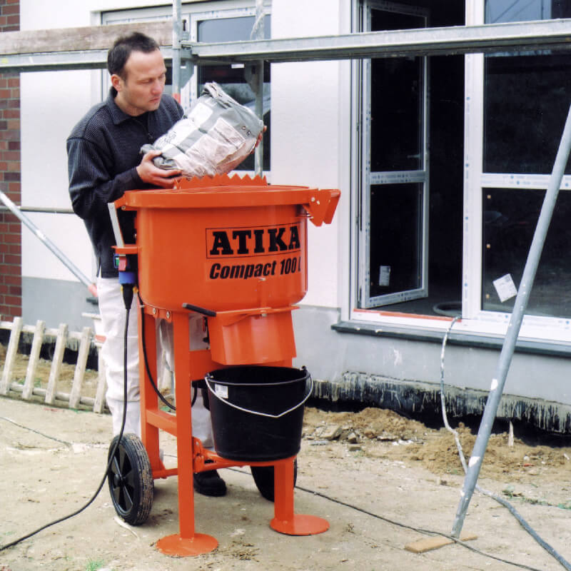 Compact 100 Multi-purpose 100 litre Pan Mixer concrete mixer, Sinopro ...