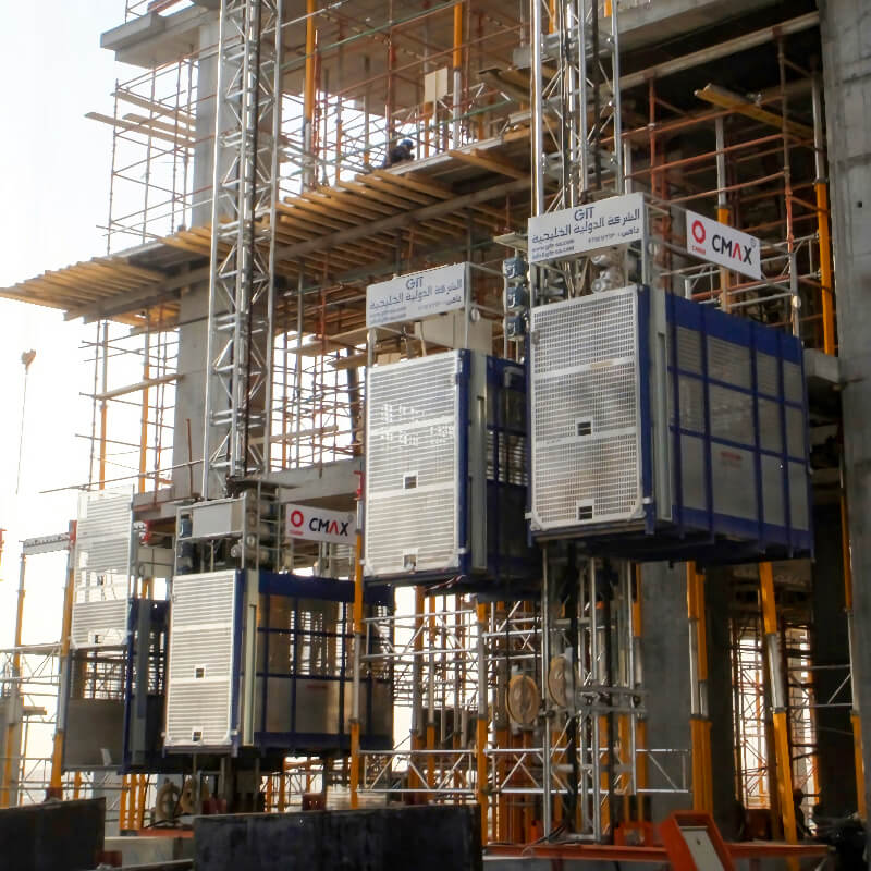 SC200/200 Construction passenger hoist/ elevators building hoist ...