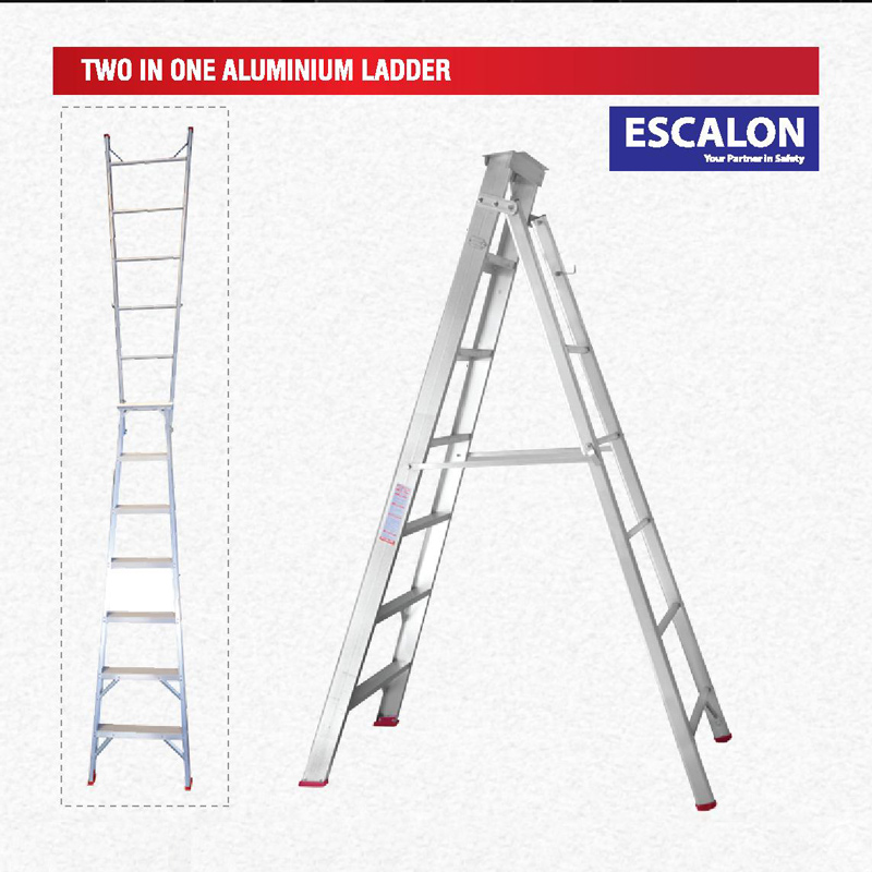 Aluminum A Type 2 in 1 Ladder, Sinopro - Sourcing Industrial Products