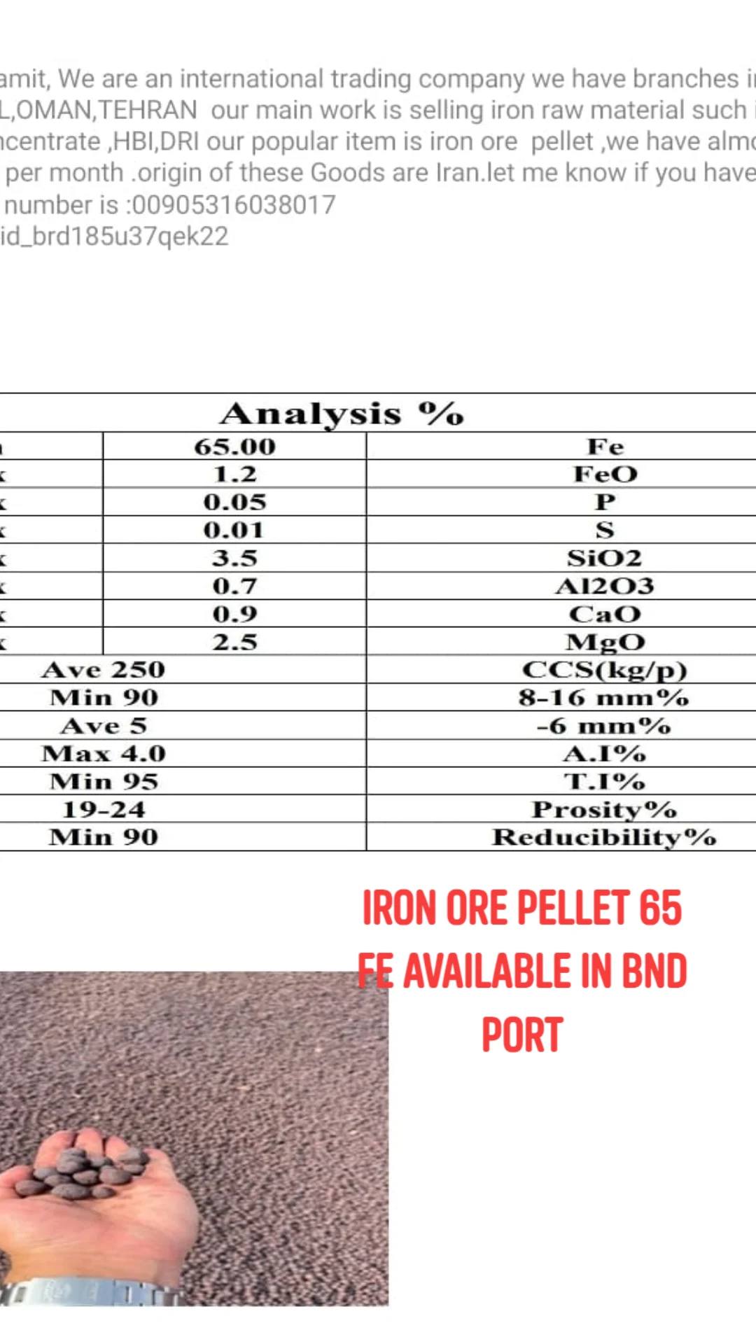 Iron ore pellet, Sinopro - Sourcing Industrial Products